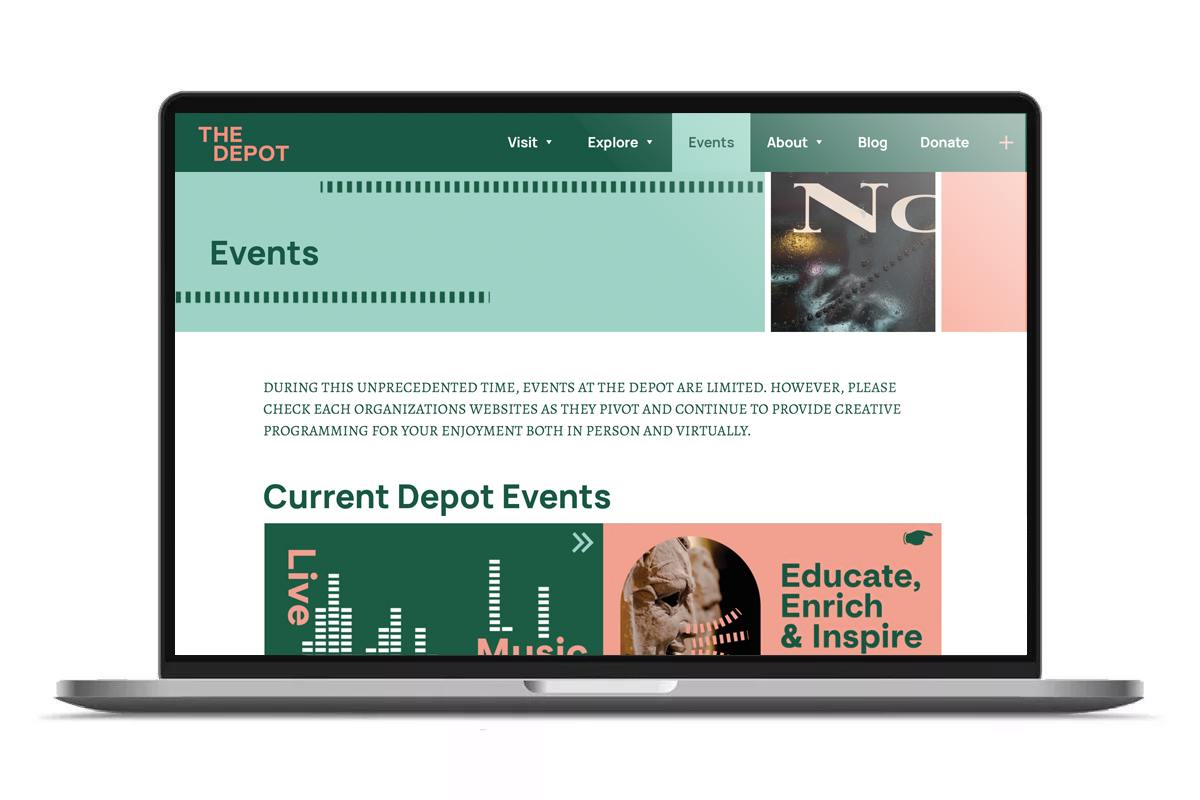 Depot Website | Our Work | Creative Arcade